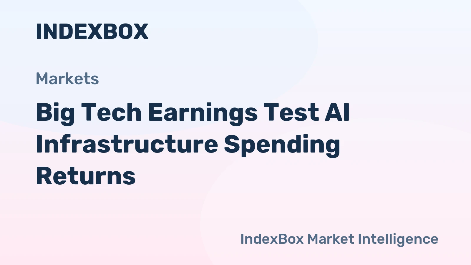 Big Tech Earnings Test AI Infrastructure Spending Returns