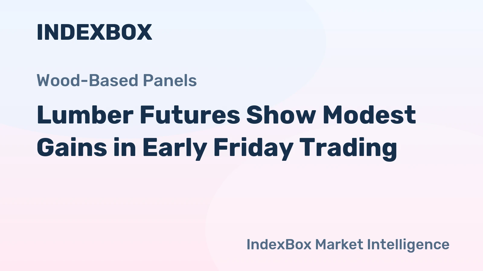 Lumber Futures Show Modest Gains in Early Friday Trading