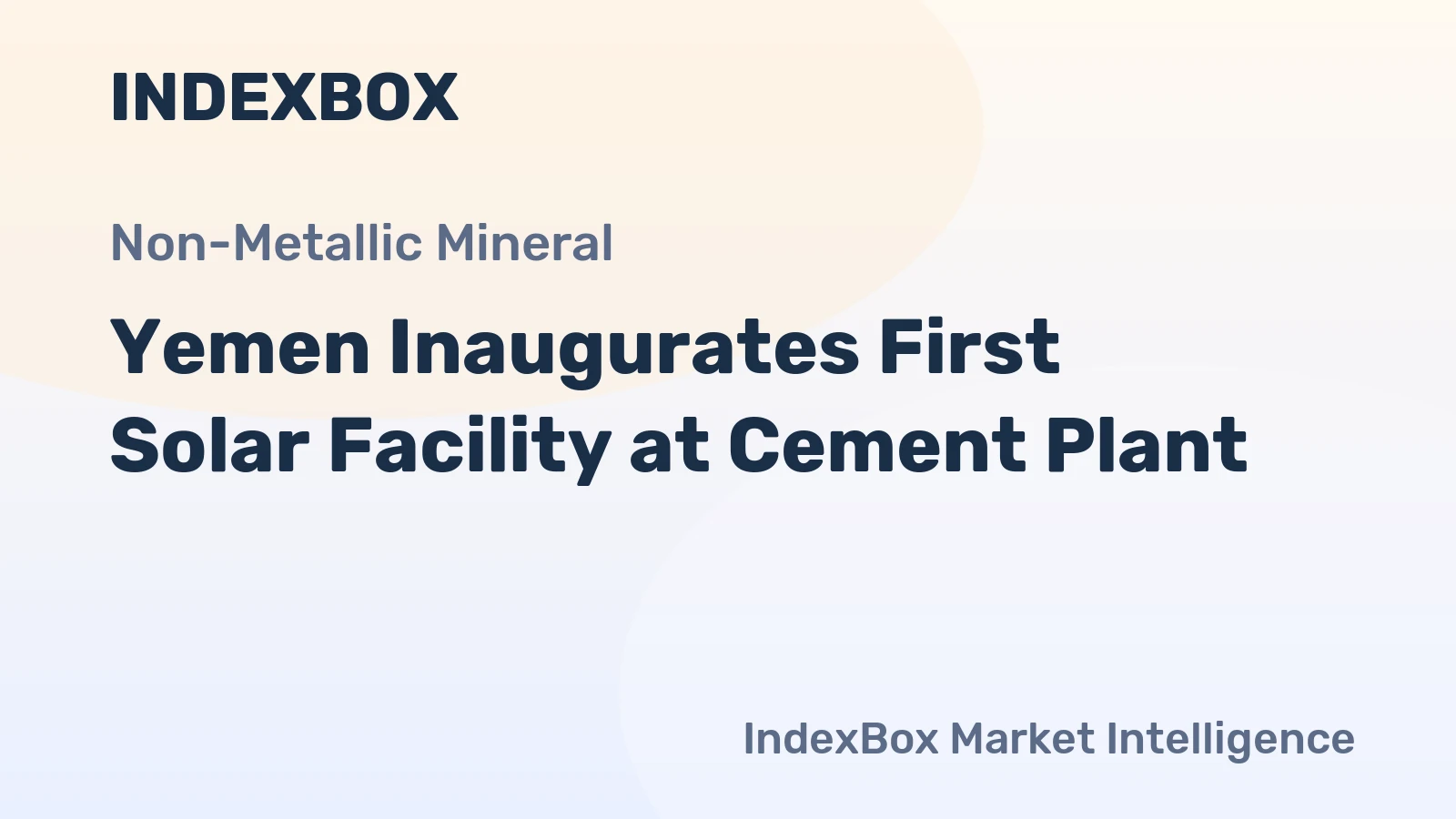Yemen Inaugurates First Solar Facility at Cement Plant