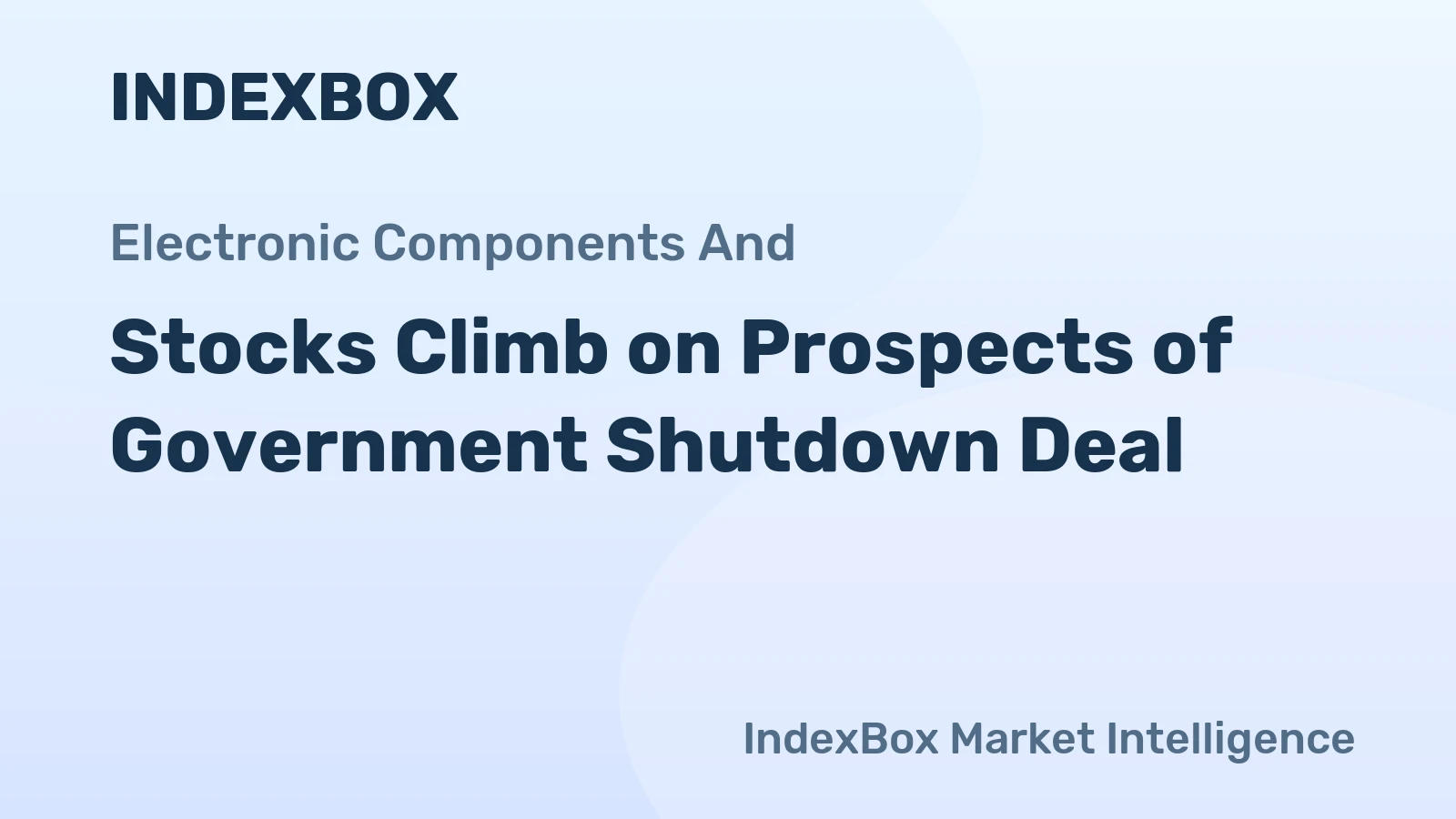Stocks Climb on Prospects of Government Shutdown Deal