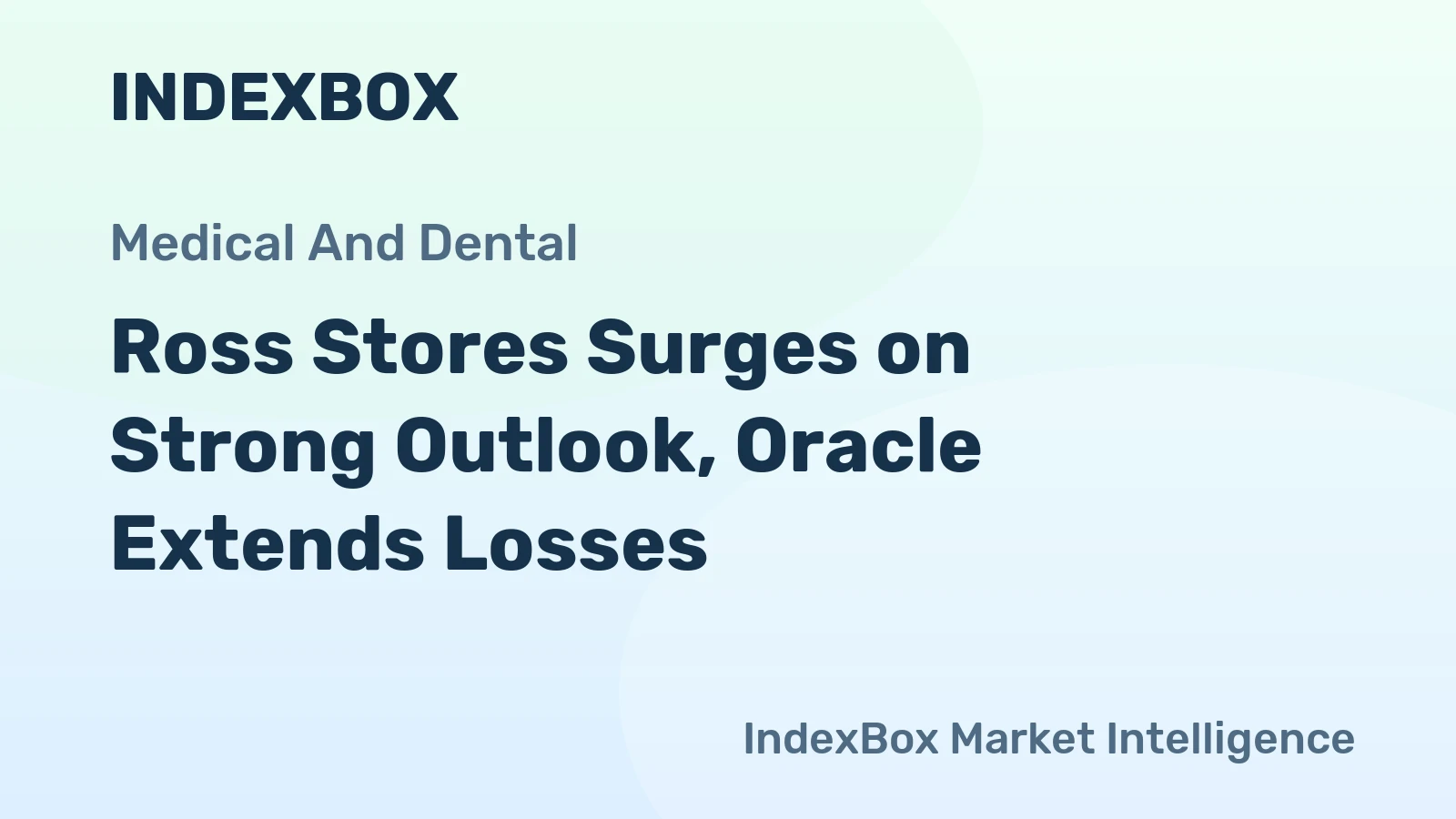 Ross Stores Surges on Strong Outlook, Oracle Extends Losses