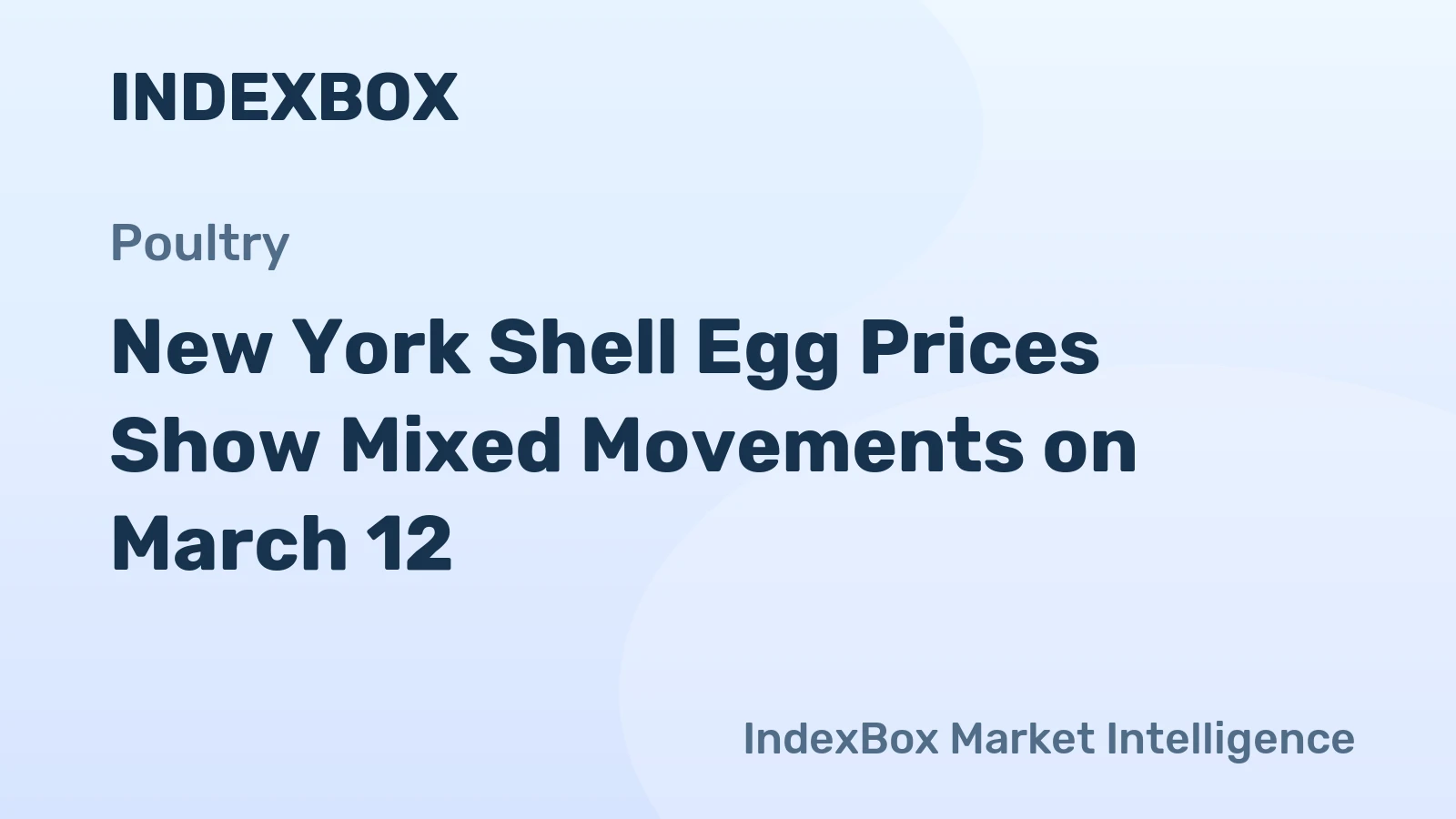 New York Shell Egg Prices Show Mixed Movements on March 12