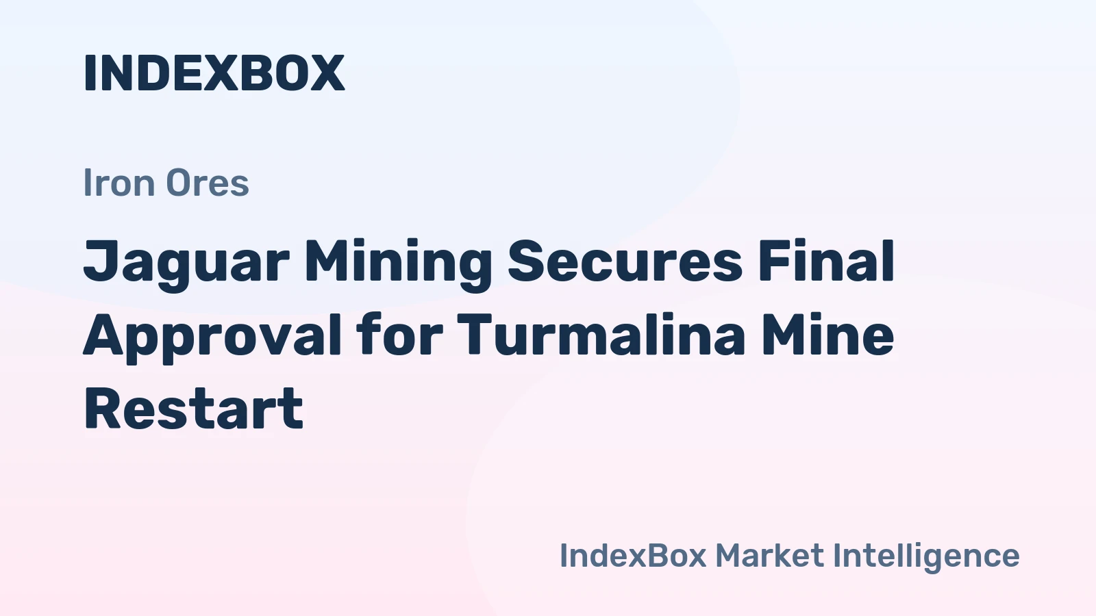 Jaguar Mining Secures Final Approval for Turmalina Mine Restart