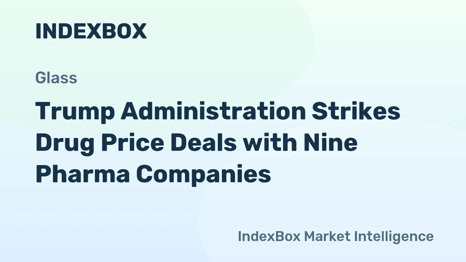 Trump Administration Strikes Drug Price Deals with Nine Pharma Companies