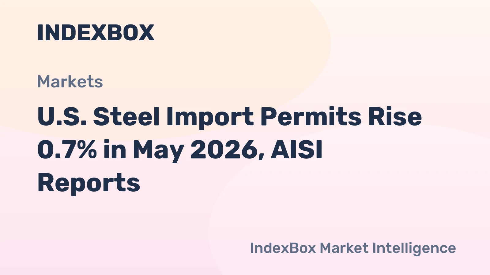 U.S. Steel Import Permits Rise 0.7% in May 2026, AISI Reports