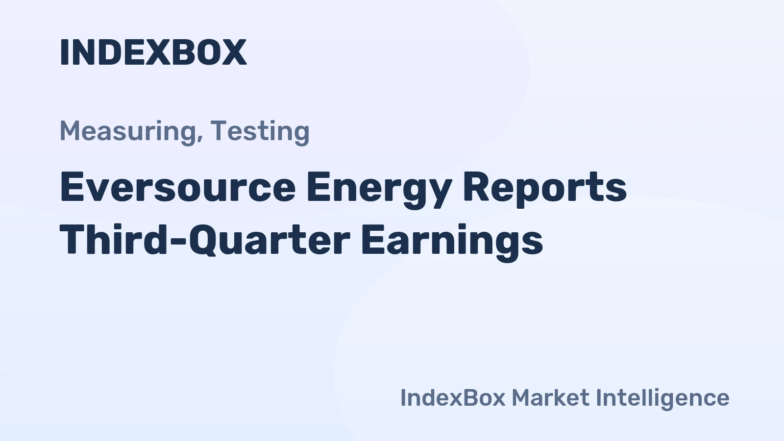 Eversource Energy Reports Third-Quarter Earnings