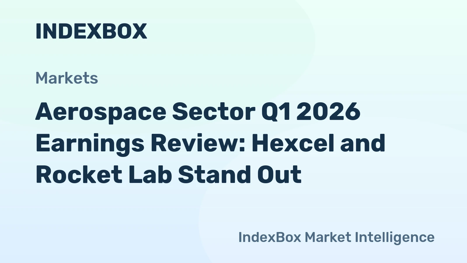 Aerospace Sector Q1 2026 Earnings Review: Hexcel and Rocket Lab Stand Out