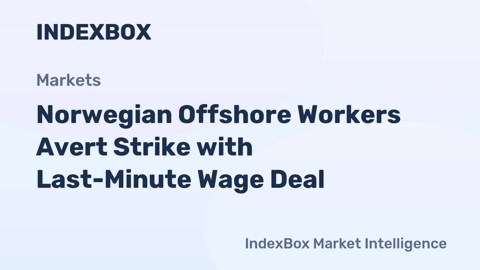 Norwegian Offshore Workers Avert Strike with Last-Minute Wage Deal