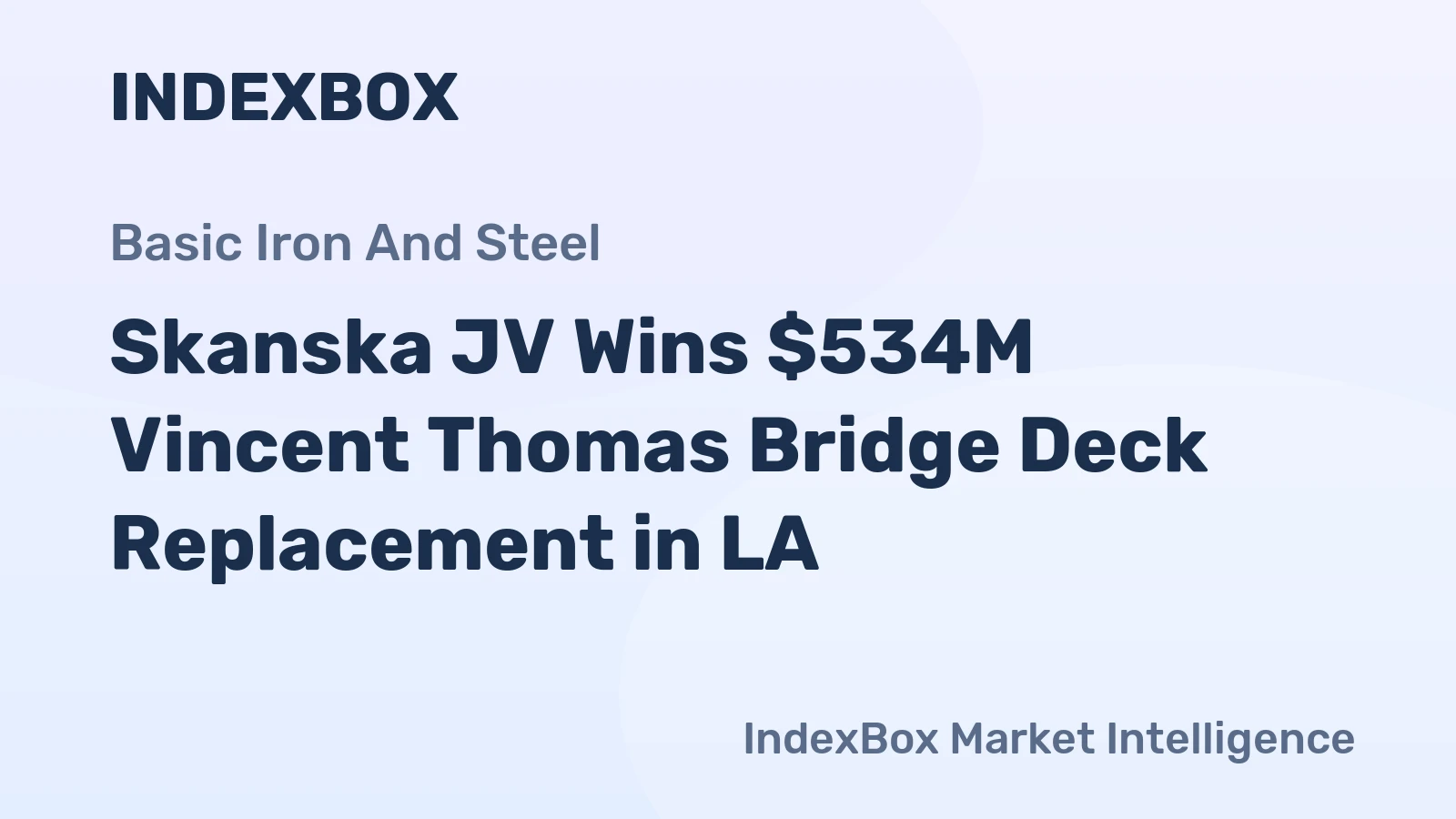 Skanska JV Wins $534M Vincent Thomas Bridge Deck Replacement in LA