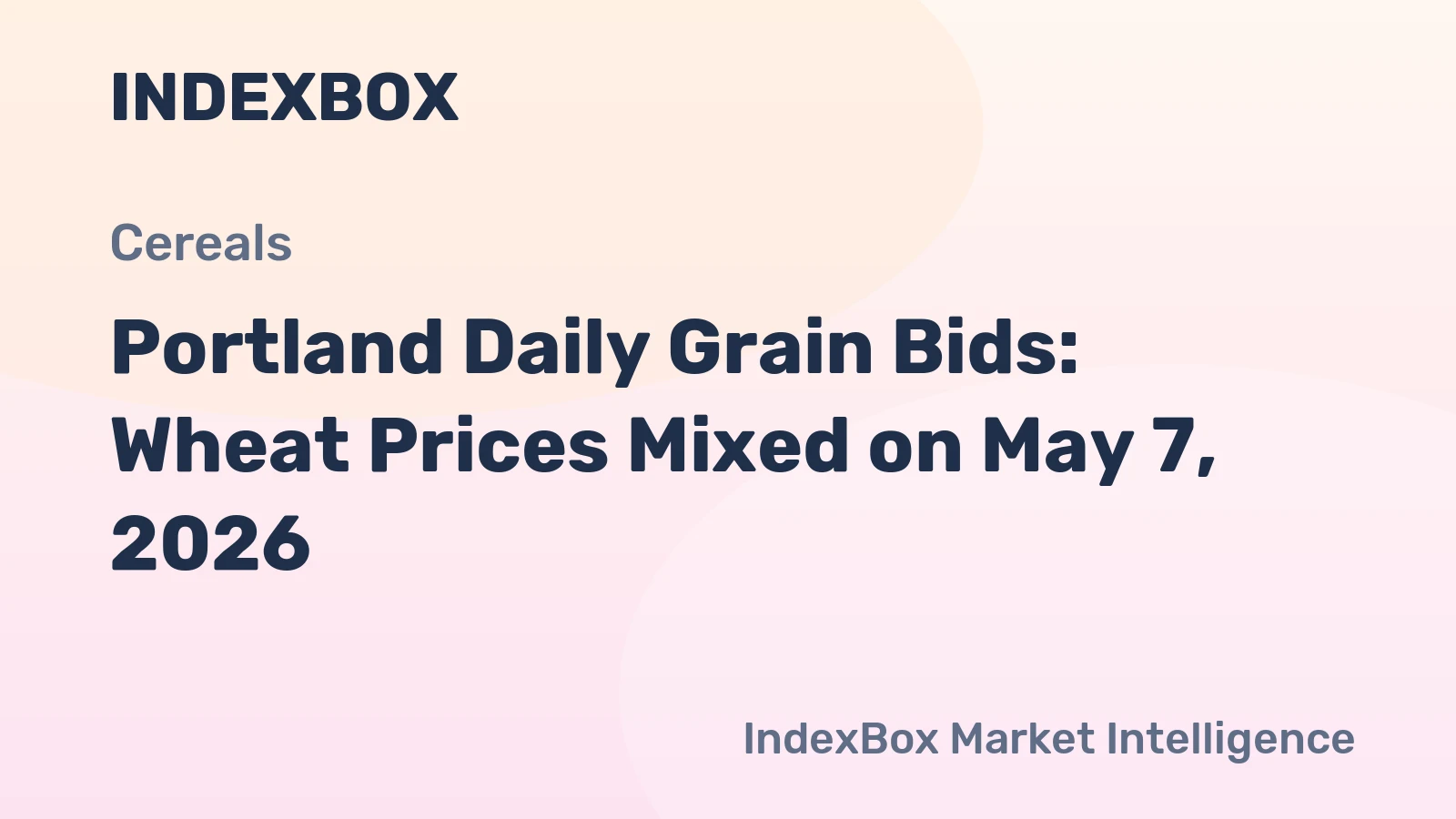 Portland Daily Grain Bids: Wheat Prices Mixed on May 7, 2026