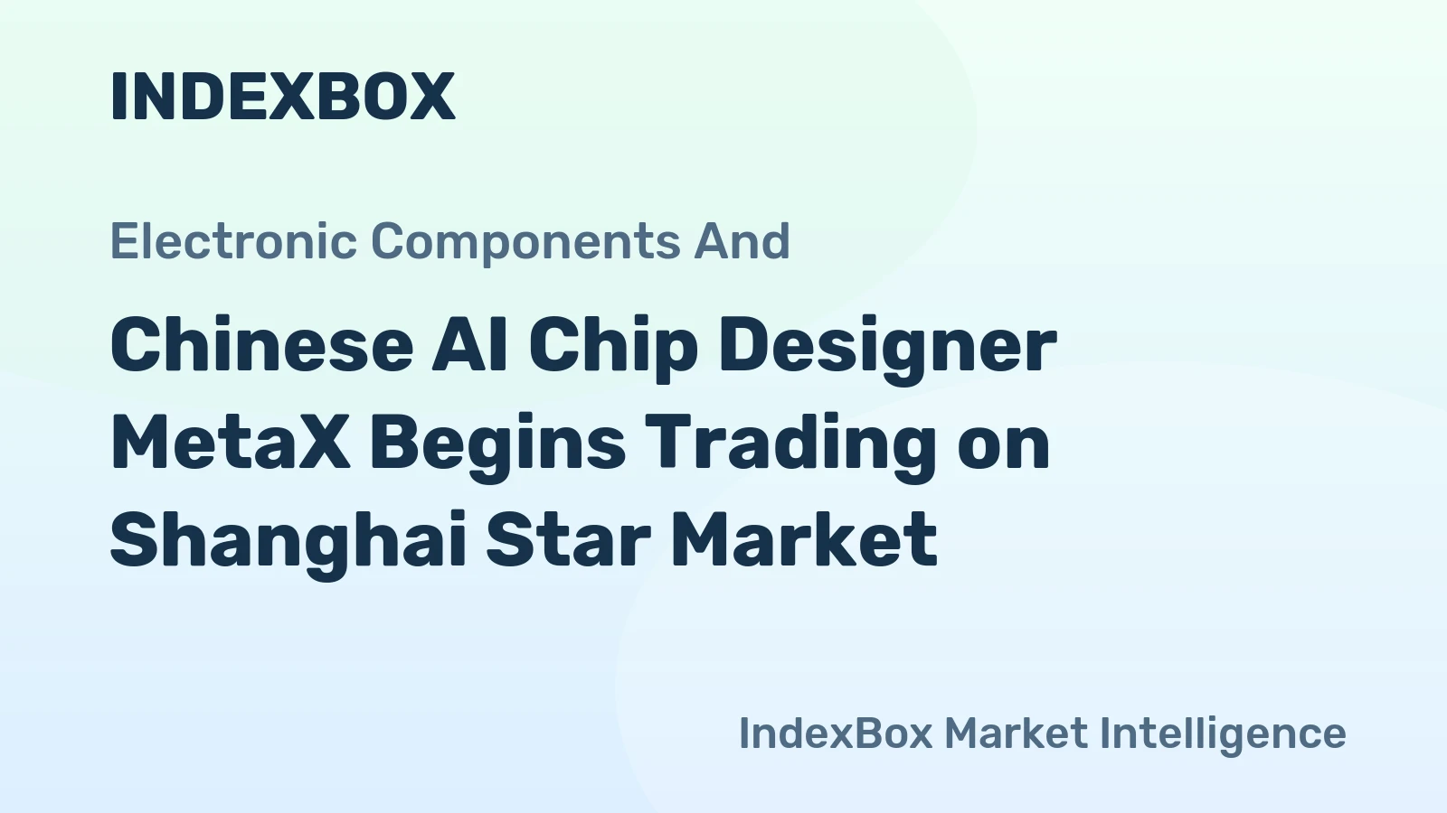 Chinese AI Chip Designer MetaX Begins Trading on Shanghai Star Market