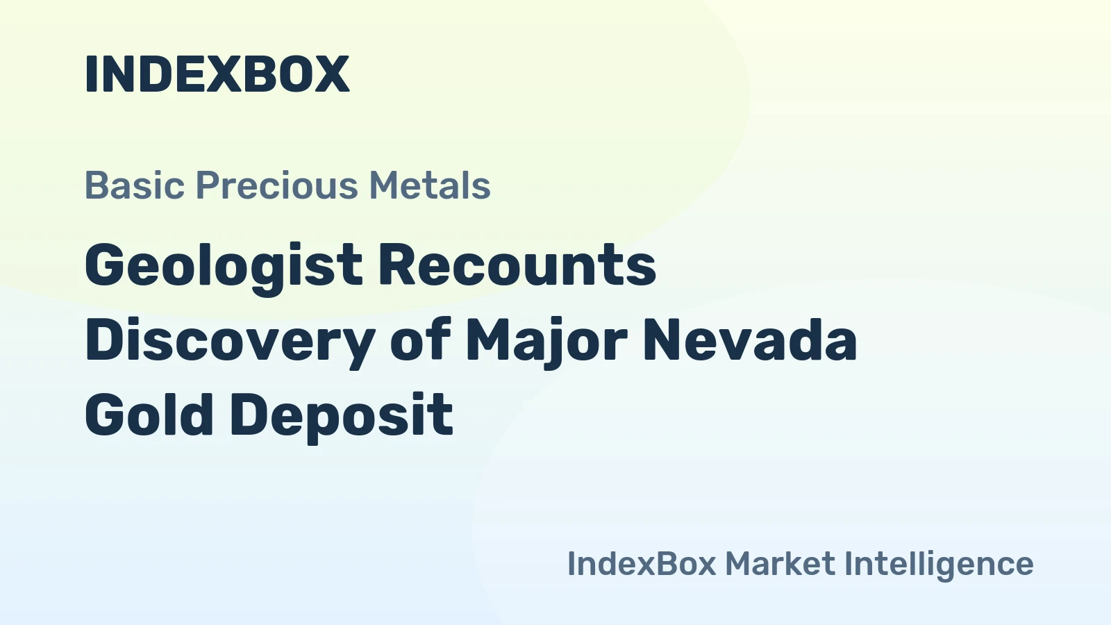 Geologist Recounts Discovery of Major Nevada Gold Deposit