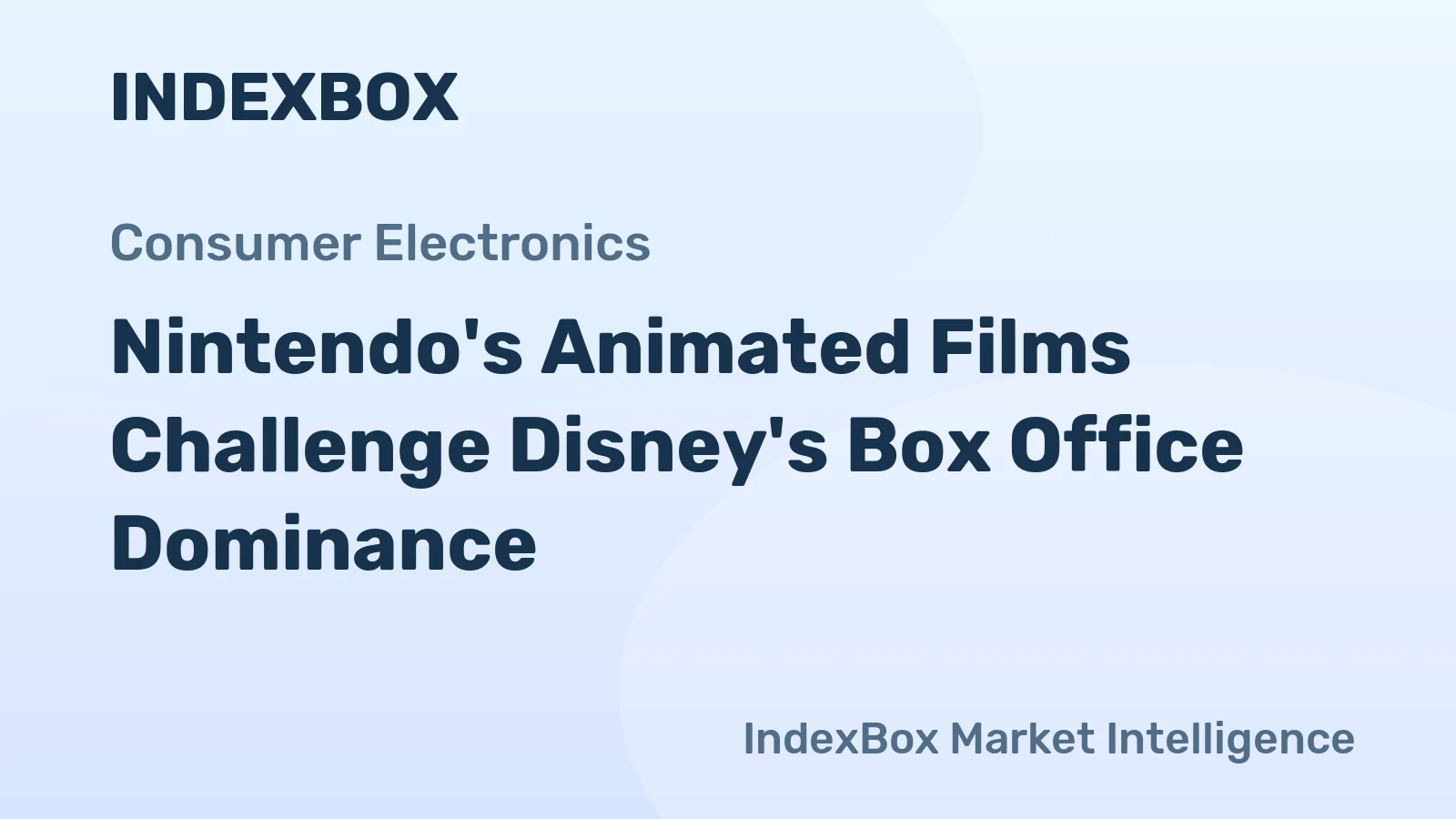 Nintendo's Animated Films Challenge Disney's Box Office Dominance
