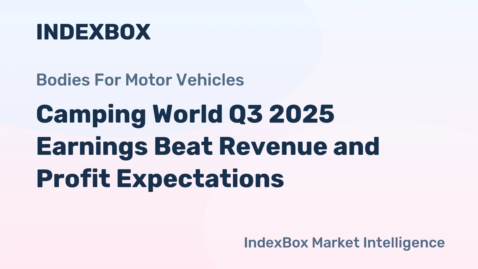 Camping World Q3 2025 Earnings Beat Revenue and Profit Expectations