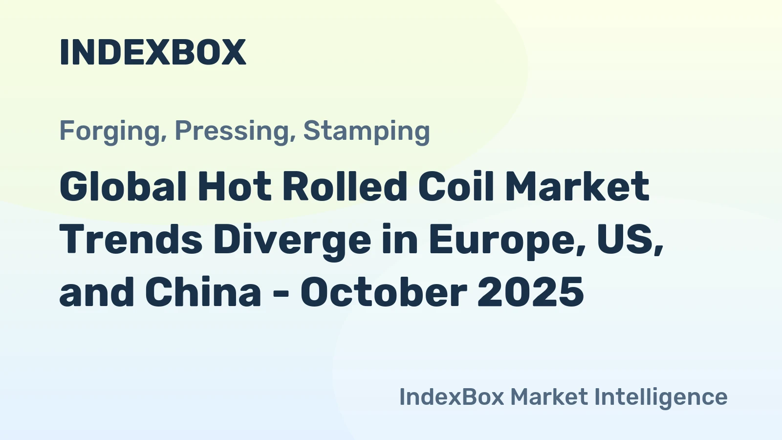 Global Hot Rolled Coil Market Trends Diverge in Europe, US, and China - October 2025
