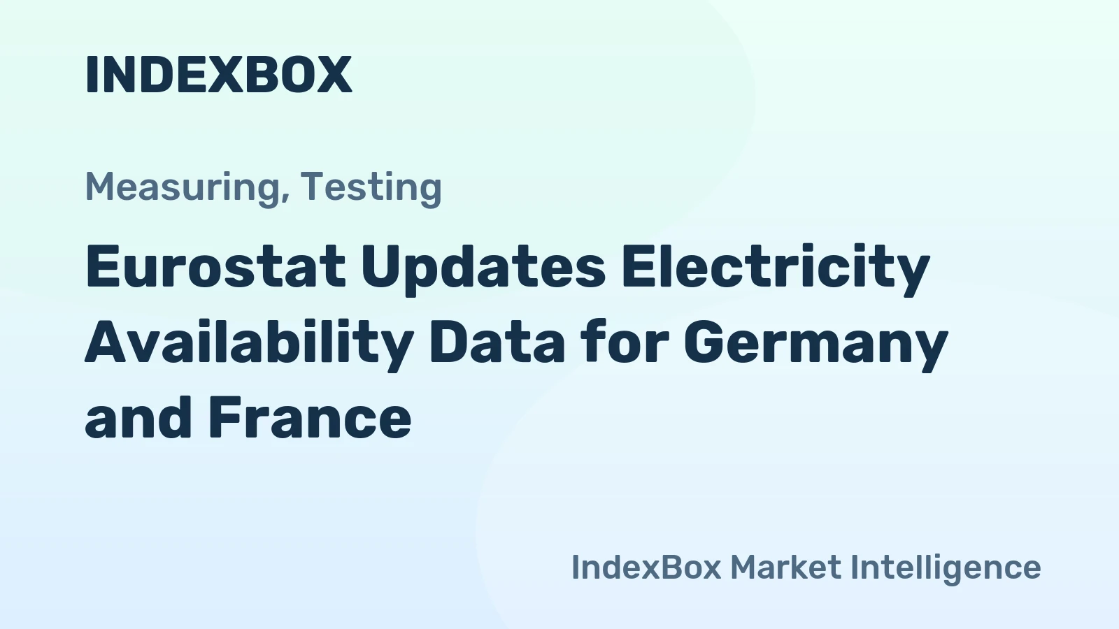 Eurostat Updates Electricity Availability Data for Germany and France