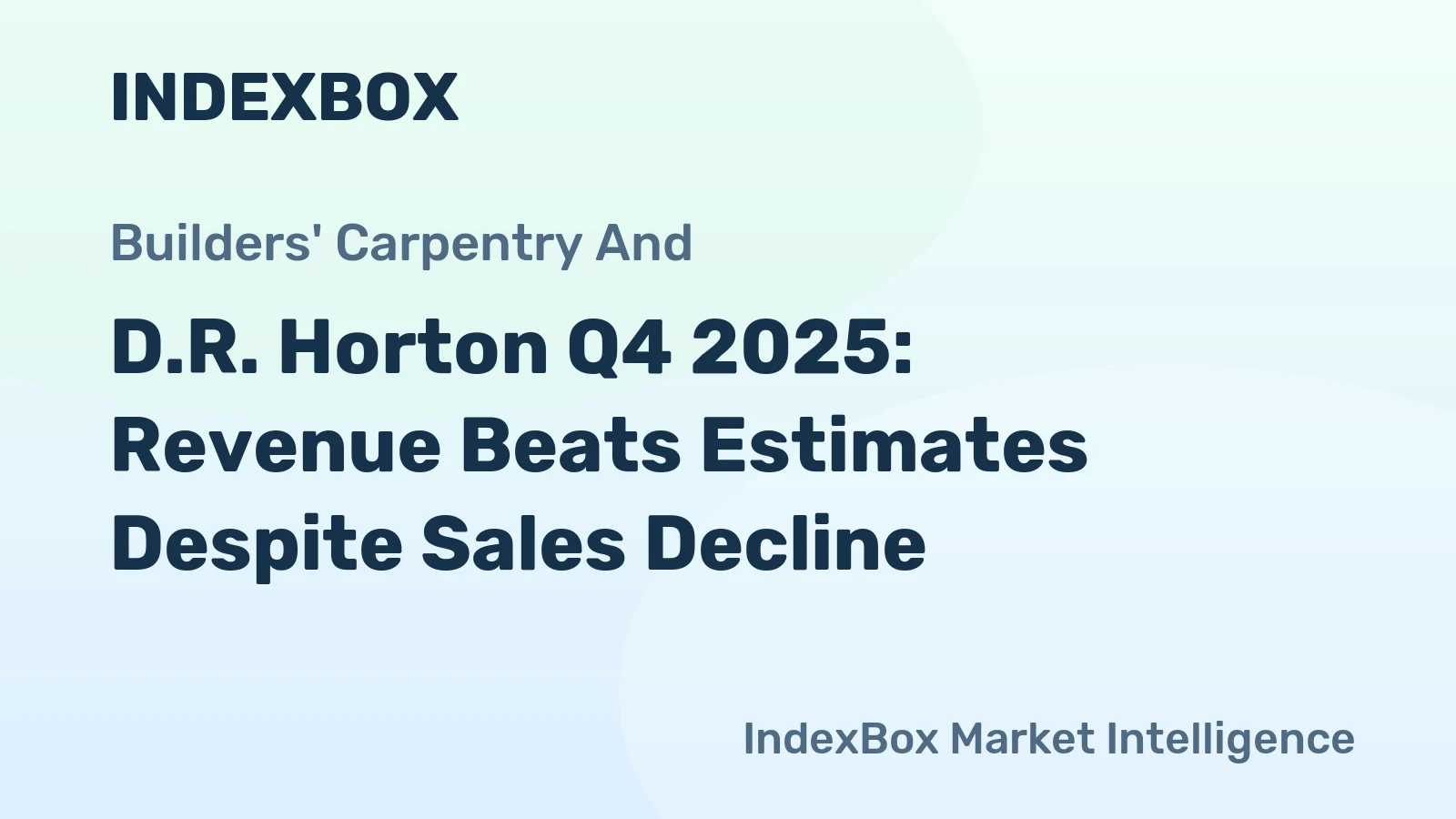 D.R. Horton Q4 2025: Revenue Beats Estimates Despite Sales Decline