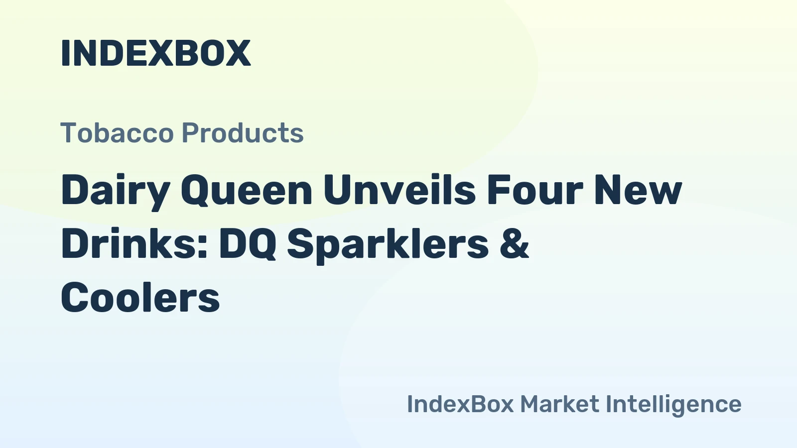 Dairy Queen Unveils Four New Drinks: DQ Sparklers & Coolers