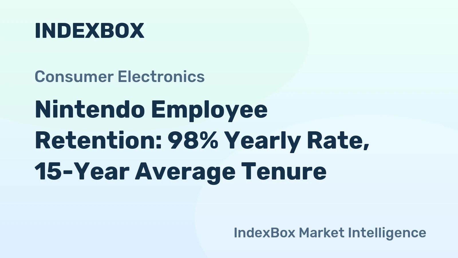 Nintendo Employee Retention: 98% Yearly Rate, 15-Year Average Tenure