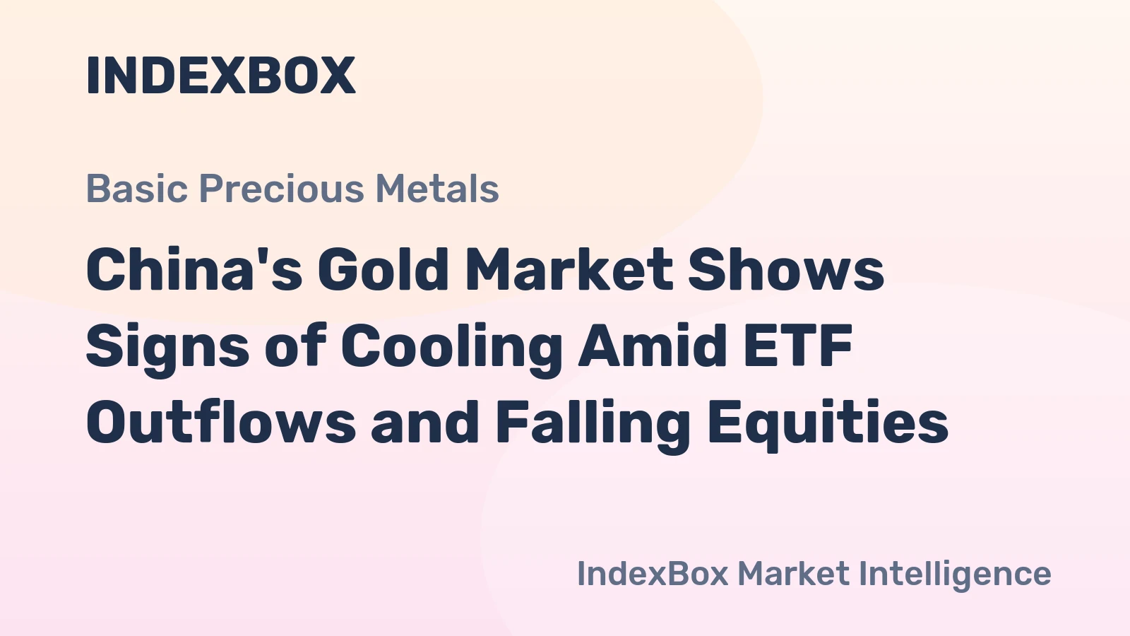 China's Gold Market Shows Signs of Cooling Amid ETF Outflows and Falling Equities
