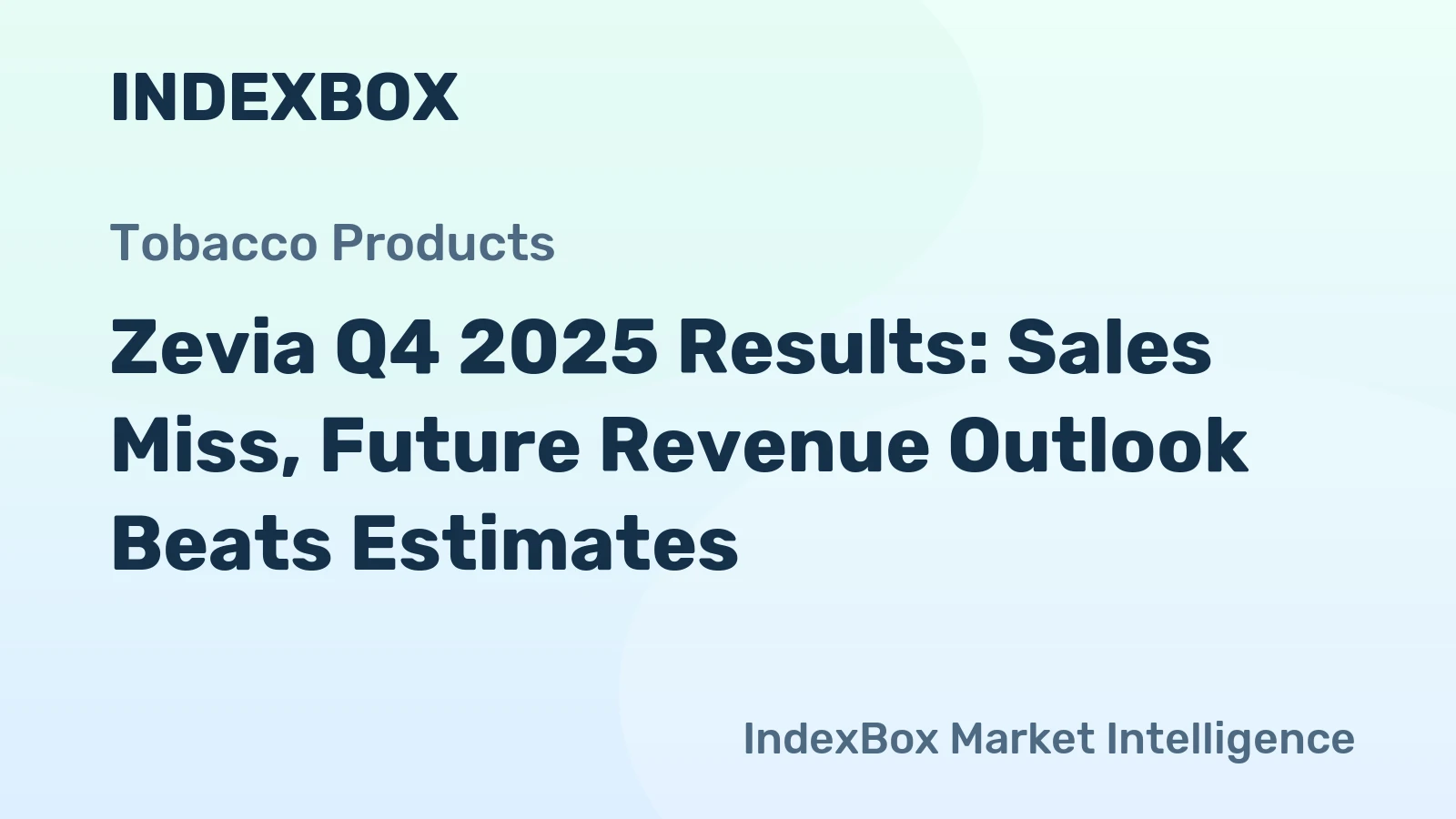 Zevia Q4 2025 Results: Sales Miss, Future Revenue Outlook Beats Estimates