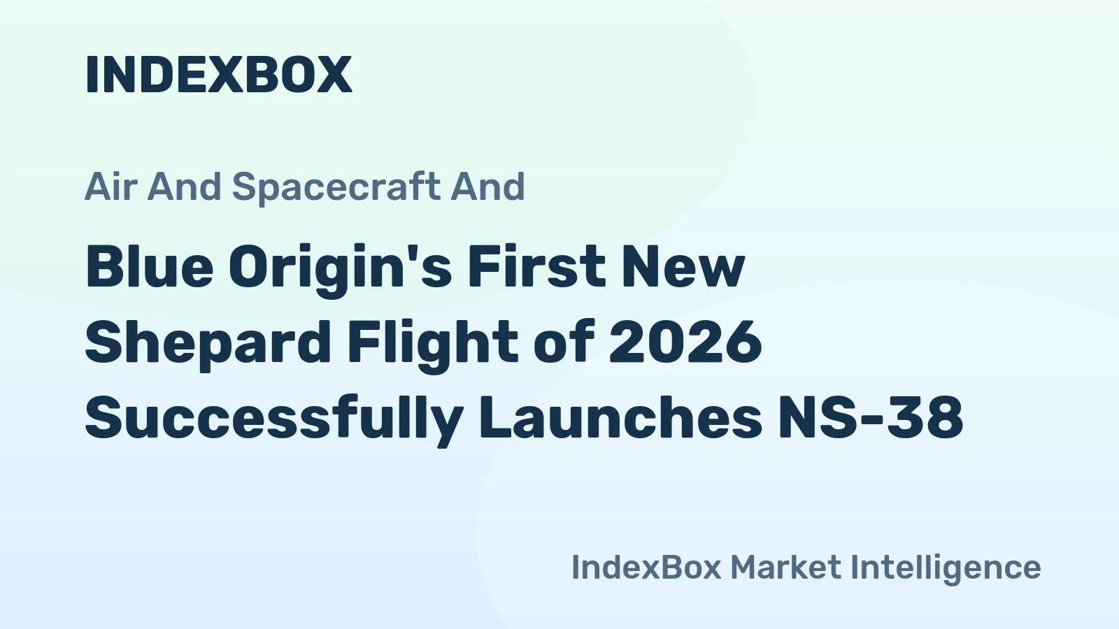 Blue Origin's First New Shepard Flight of 2026 Successfully Launches NS-38