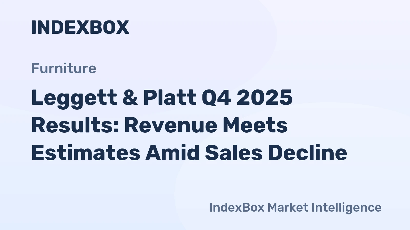 Leggett & Platt Q4 2025 Results: Revenue Meets Estimates Amid Sales Decline