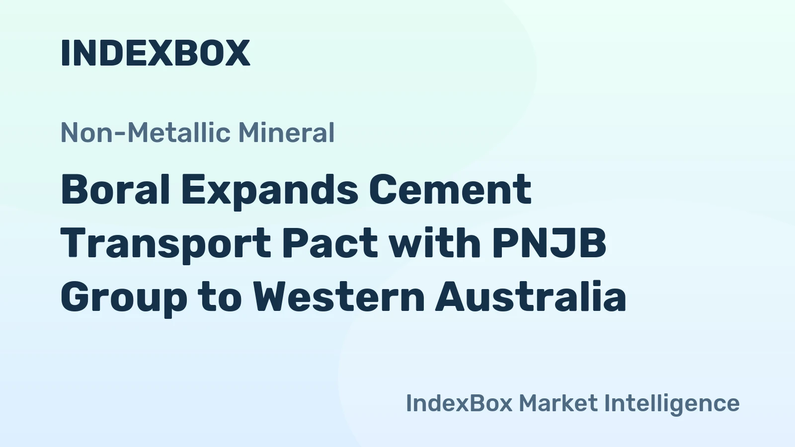 Boral Expands Cement Transport Pact with PNJB Group to Western Australia