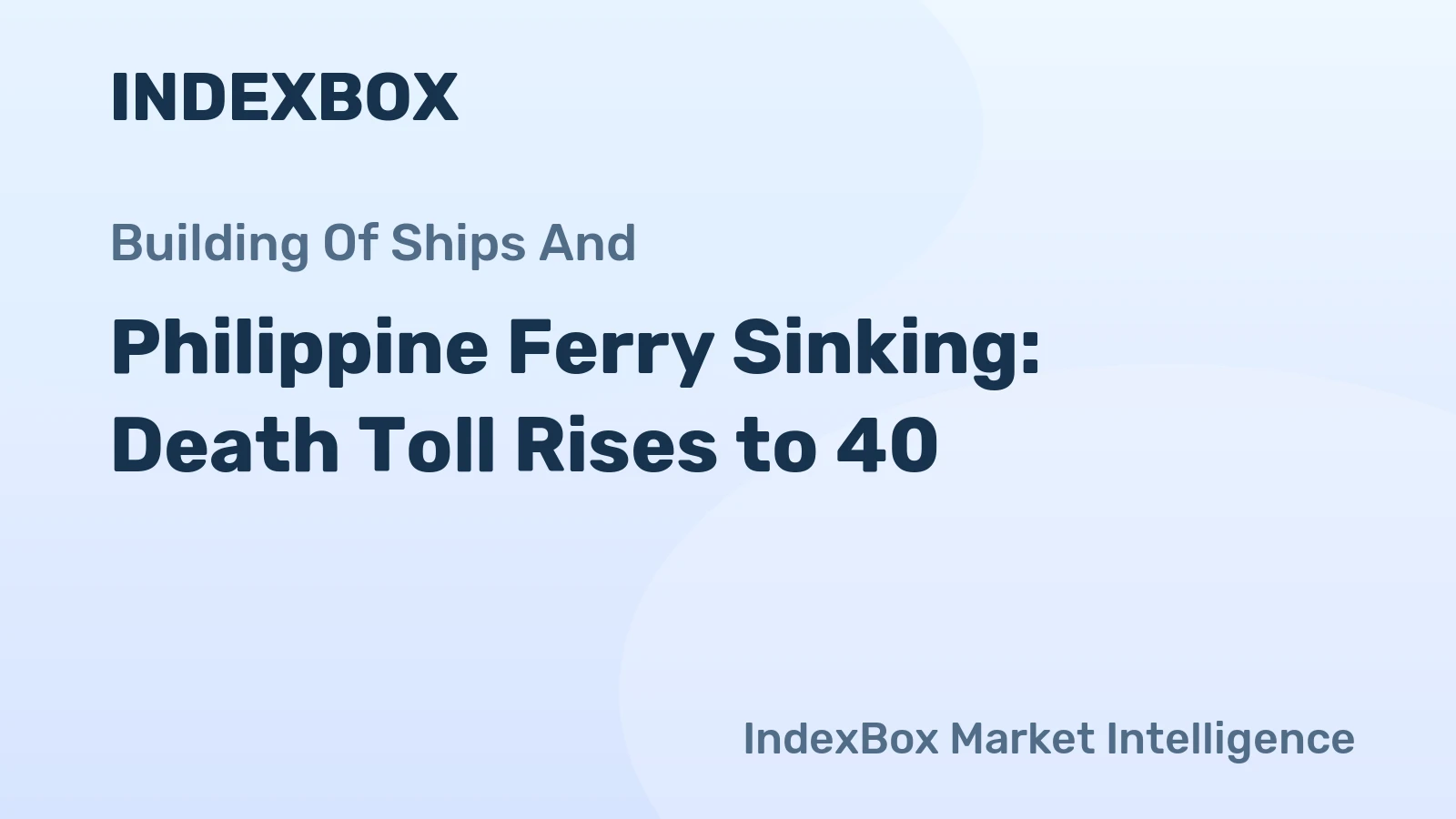 Philippine Ferry Sinking: Death Toll Rises to 40