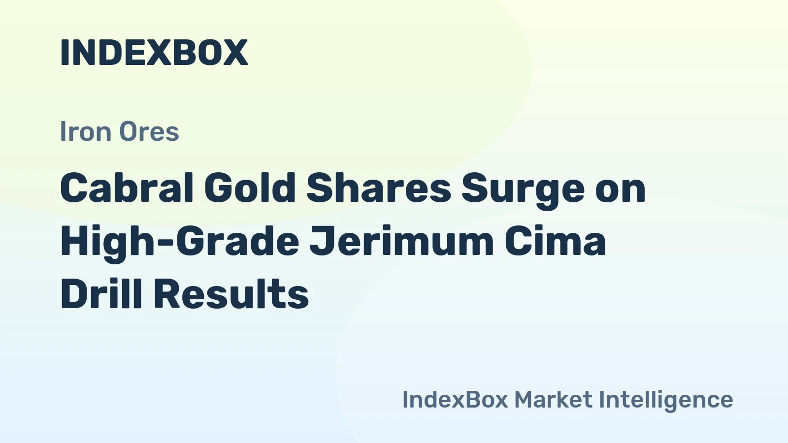 Cabral Gold Shares Surge on High-Grade Jerimum Cima Drill Results