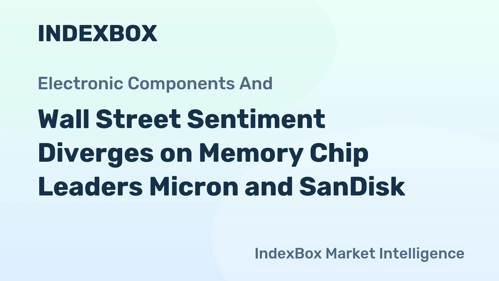 Wall Street Sentiment Diverges on Memory Chip Leaders Micron and SanDisk