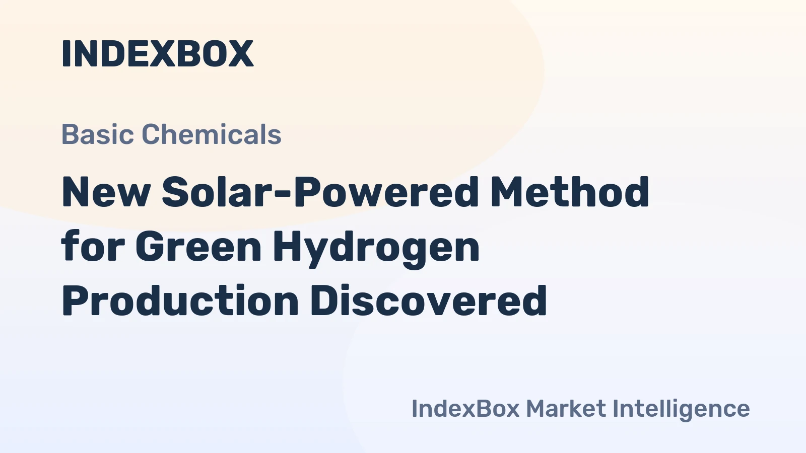 New Solar-Powered Method for Green Hydrogen Production Discovered