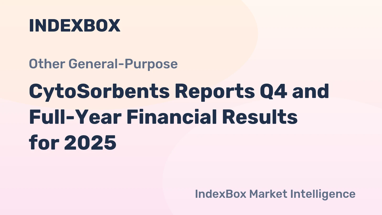 CytoSorbents Reports Q4 and Full-Year Financial Results for 2025