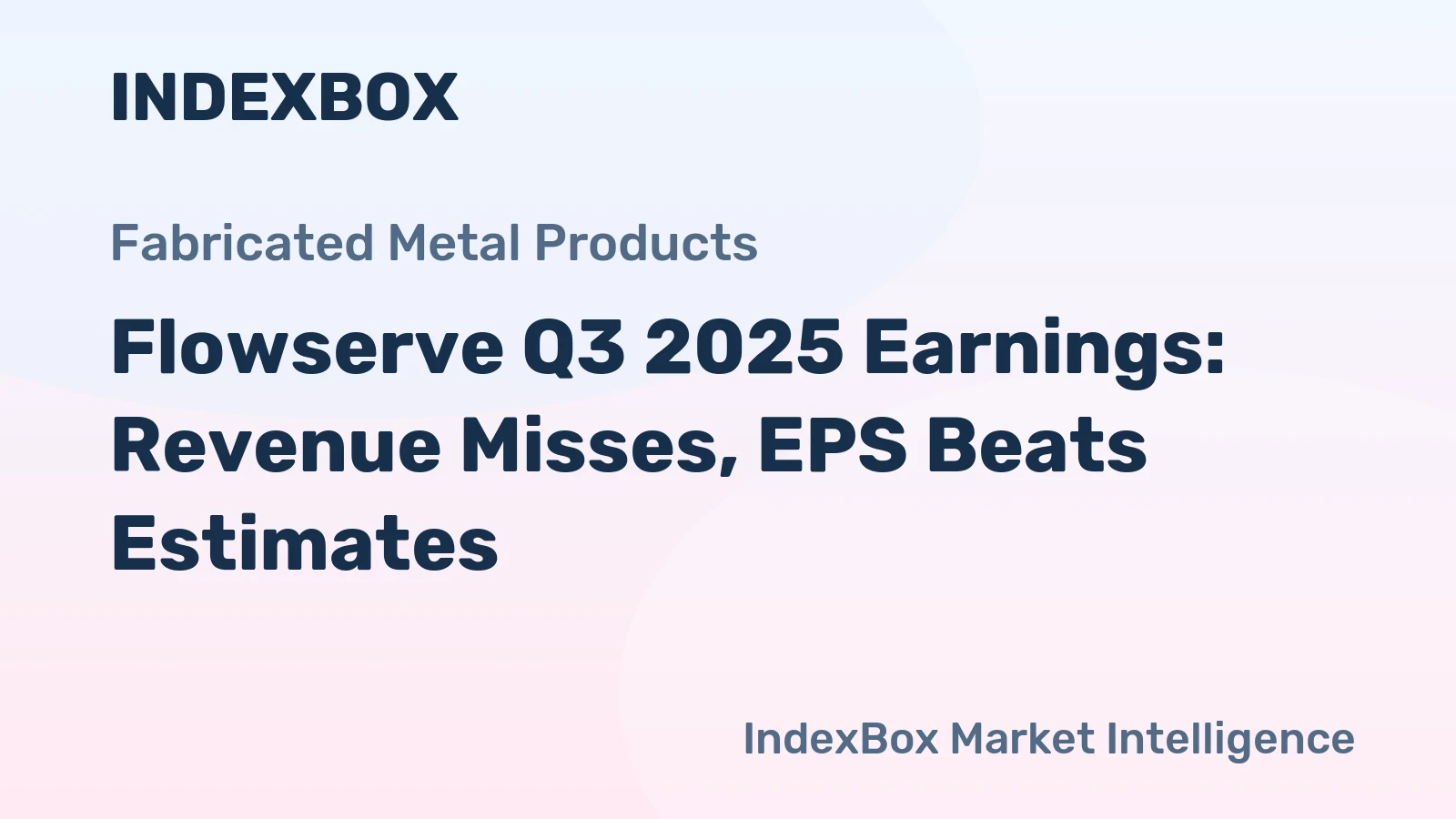 Flowserve Q3 2025 Earnings: Revenue Misses, EPS Beats Estimates