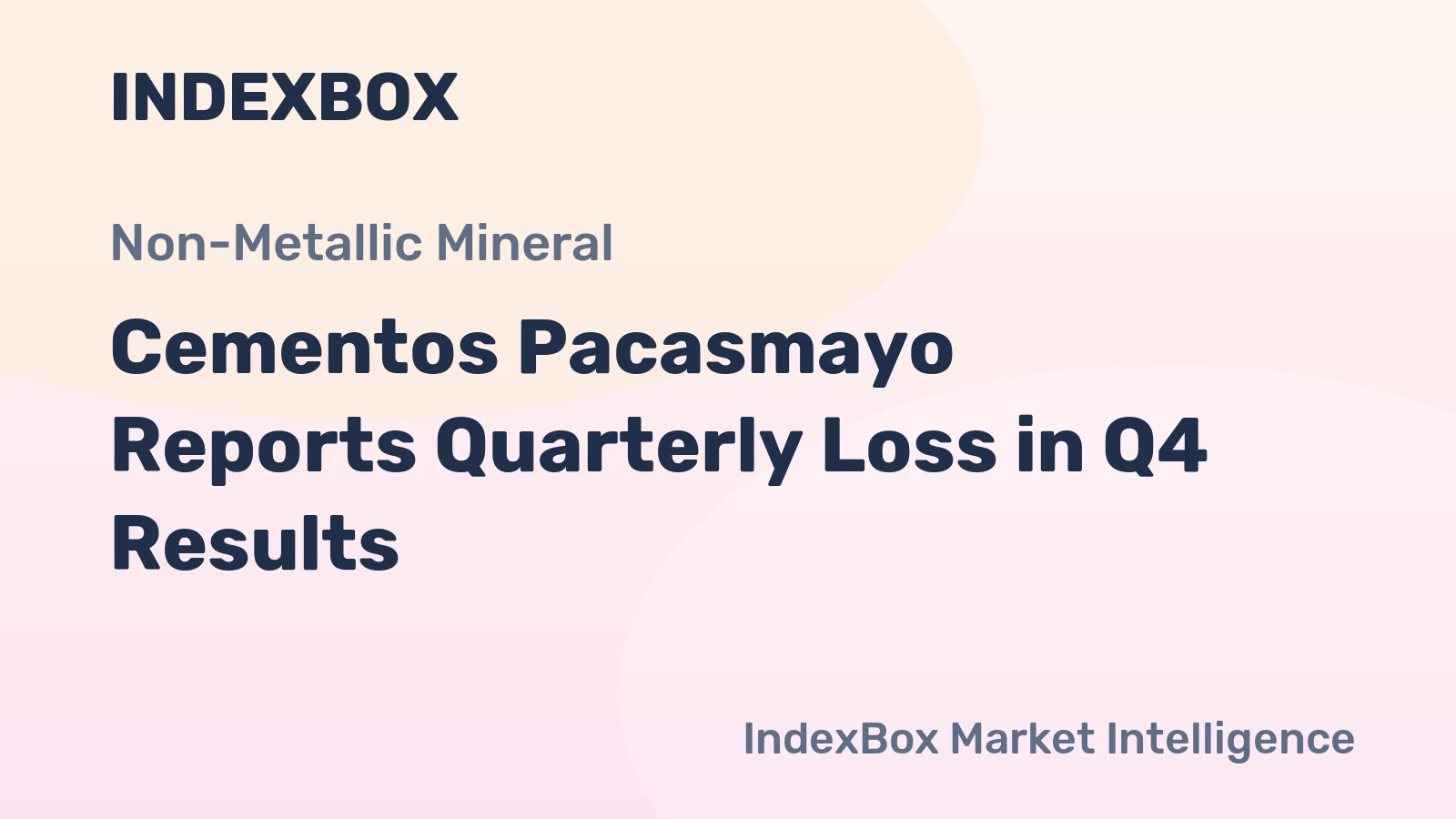 Cementos Pacasmayo Reports Quarterly Loss in Q4 Results
