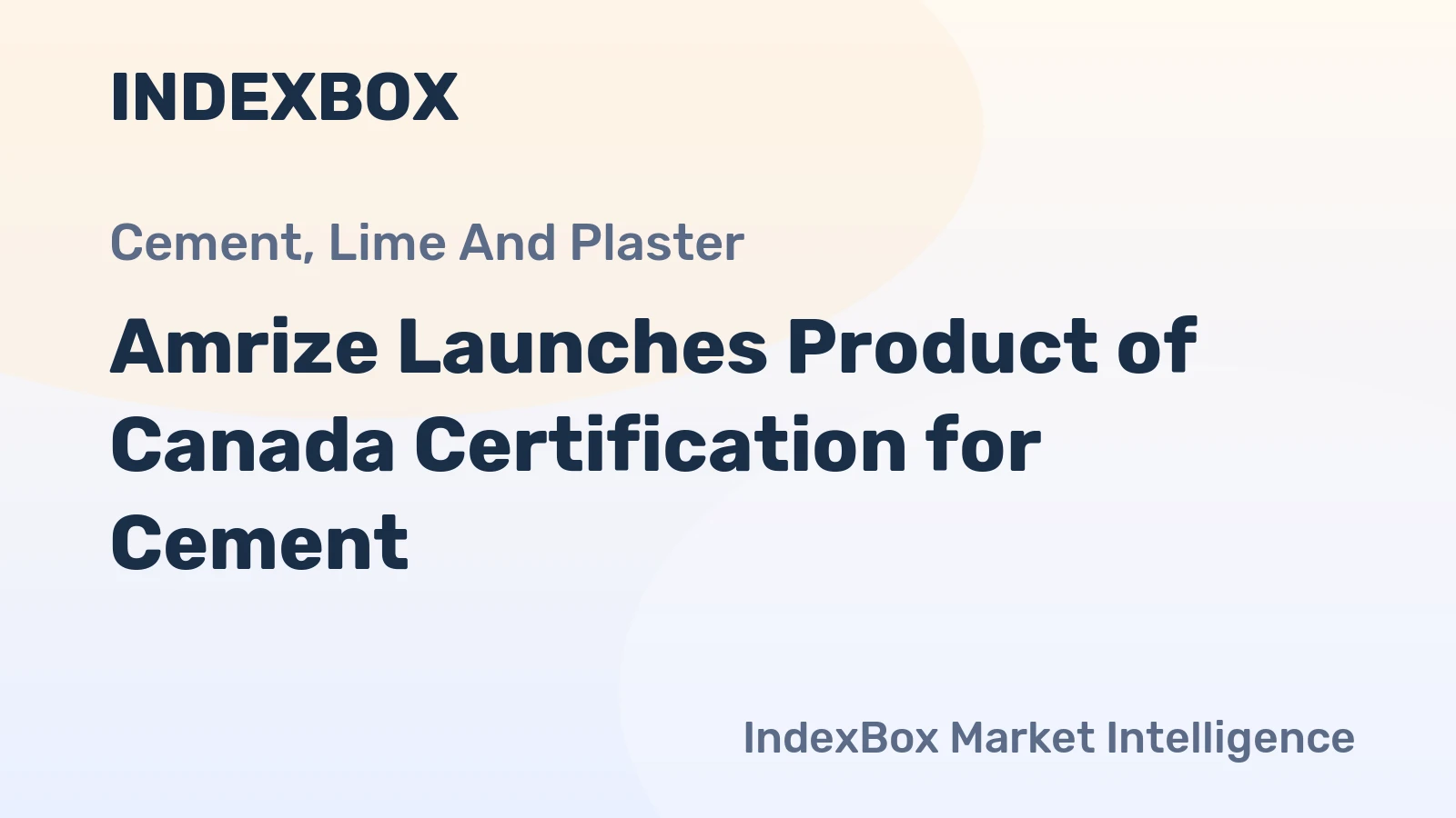 Amrize Launches Product of Canada Certification for Cement