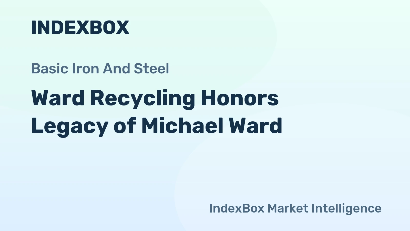 Ward Recycling Honors Legacy of Michael Ward