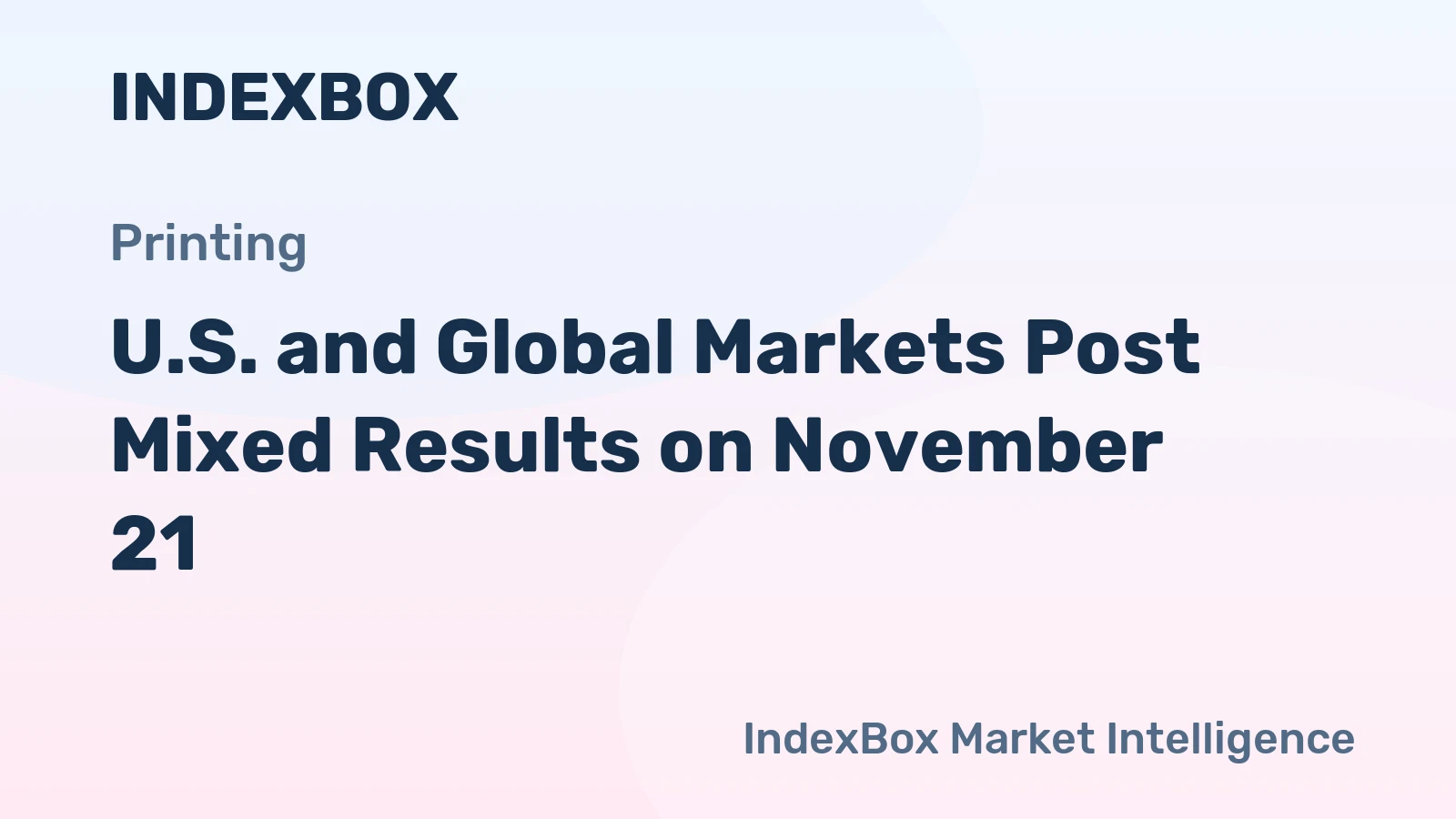 U.S. and Global Markets Post Mixed Results on November 21