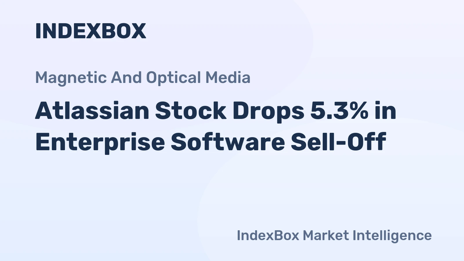 Atlassian Stock Drops 5.3% in Enterprise Software Sell-Off