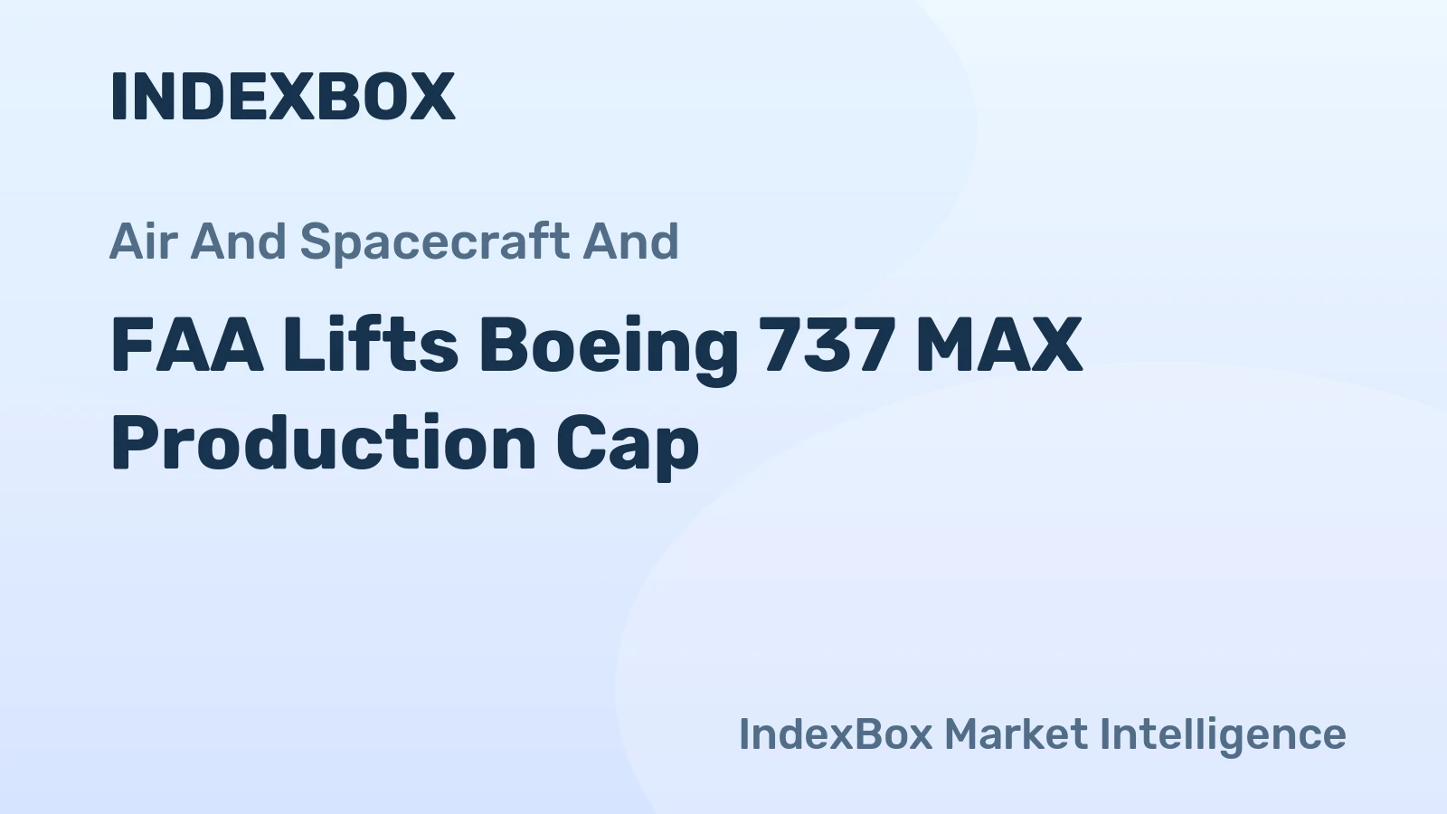 FAA Lifts Boeing 737 MAX Production Cap
