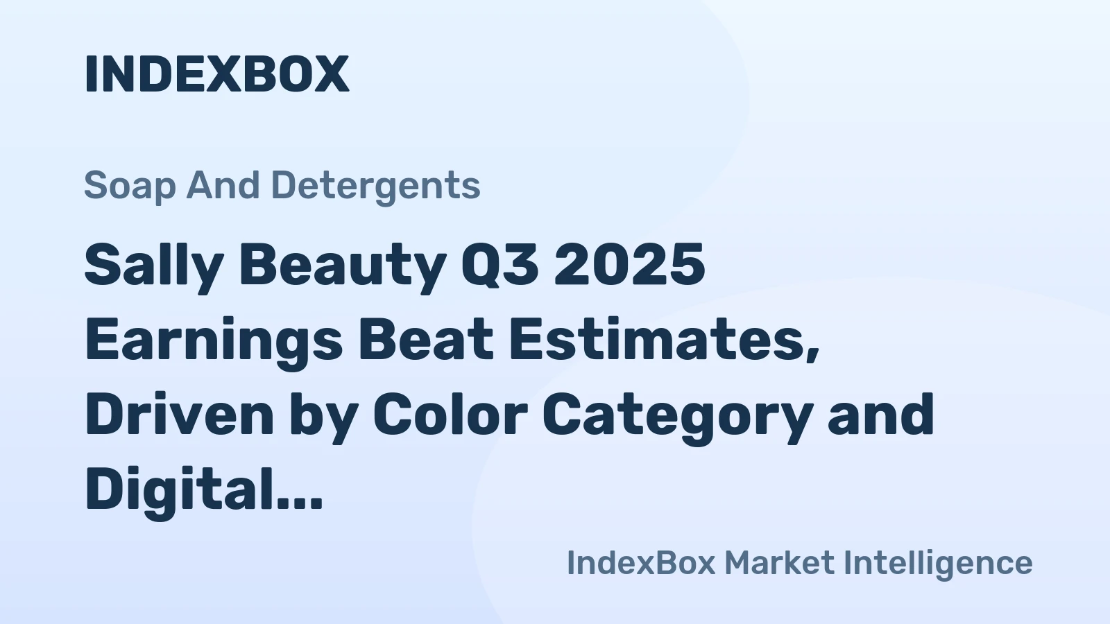 Sally Beauty Q3 2025 Earnings Beat Estimates, Driven by Color Category and Digital Expansion