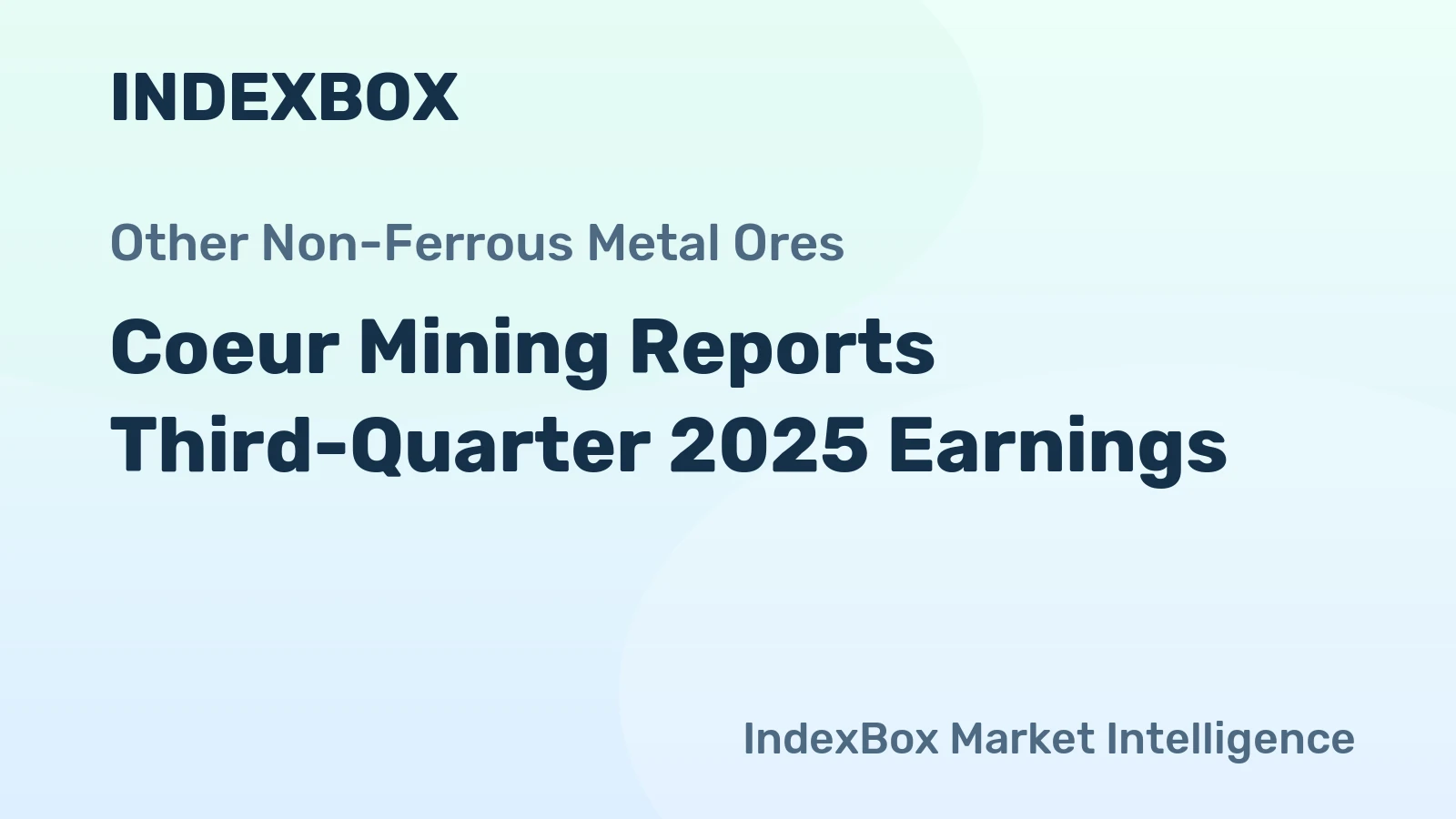 Coeur Mining Reports Third-Quarter 2025 Earnings