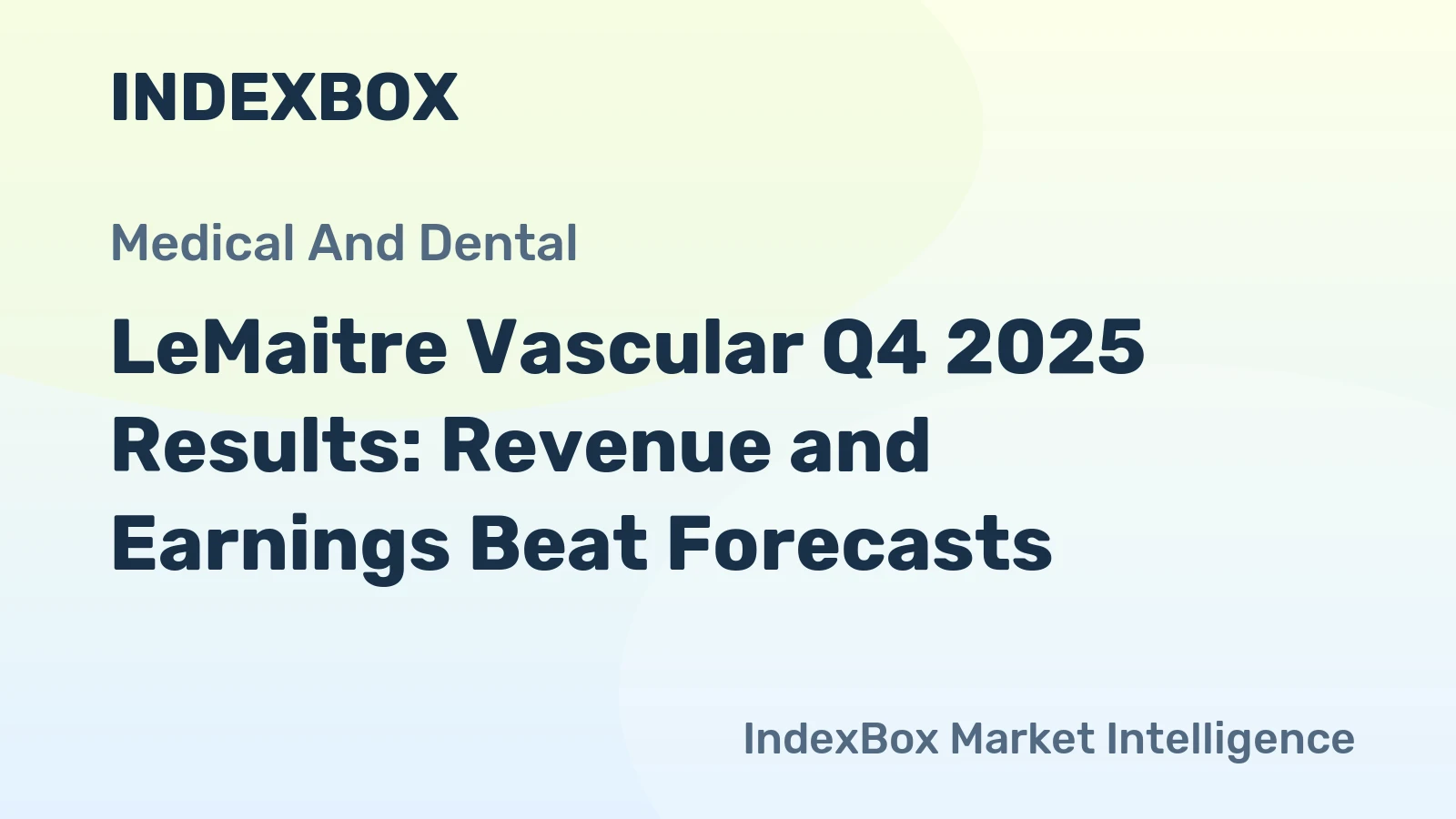 LeMaitre Vascular Q4 2025 Results: Revenue and Earnings Beat Forecasts