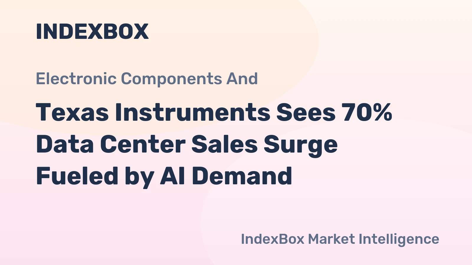 Texas Instruments Sees 70% Data Center Sales Surge Fueled by AI Demand