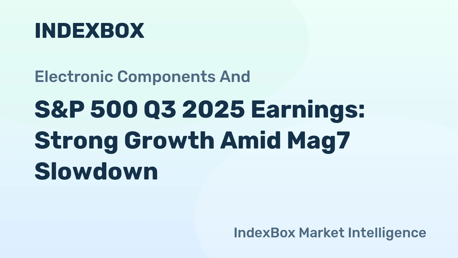 S&P 500 Q3 2025 Earnings: Strong Growth Amid Mag7 Slowdown