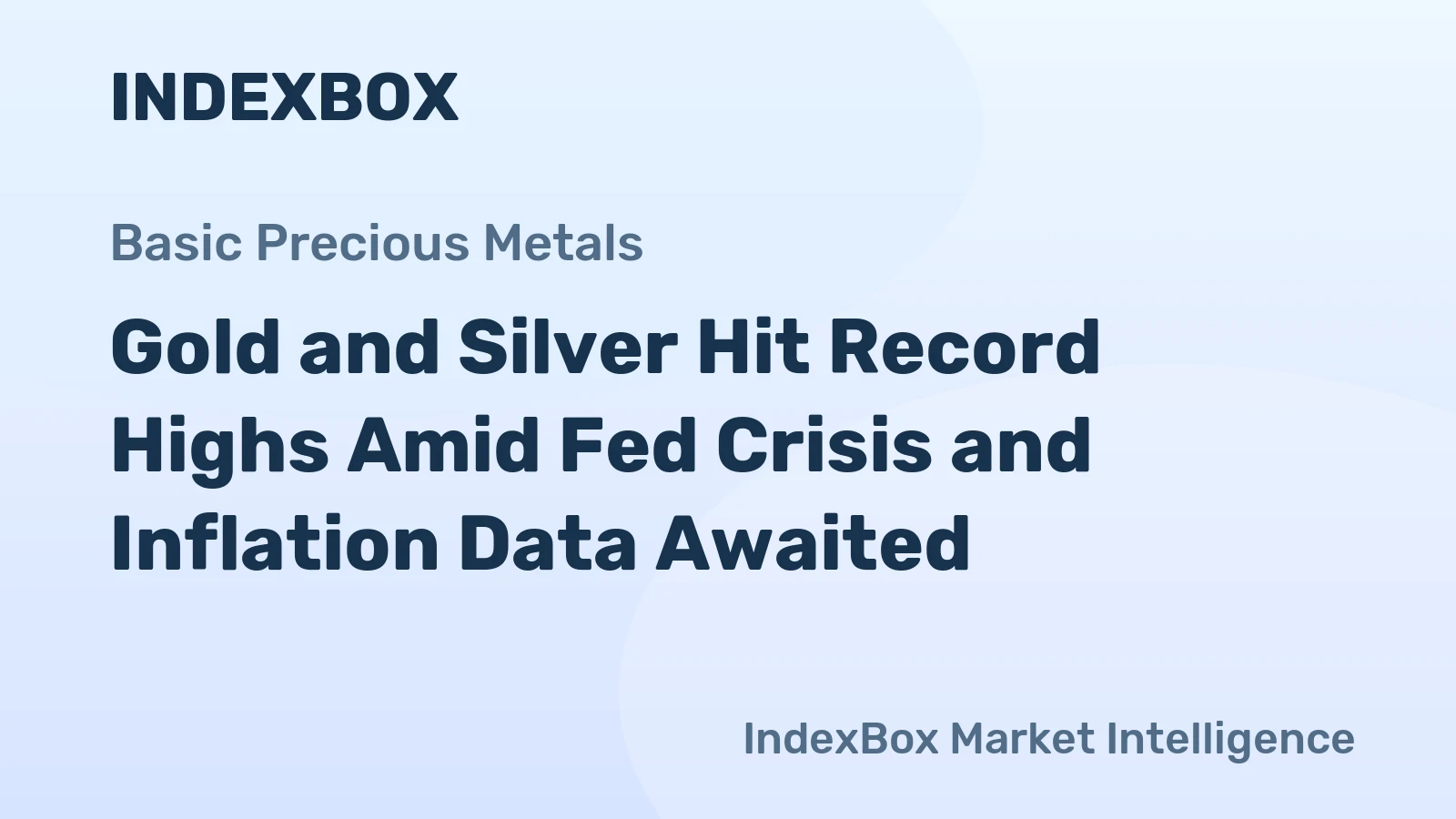 Gold and Silver Hit Record Highs Amid Fed Crisis and Inflation Data Awaited