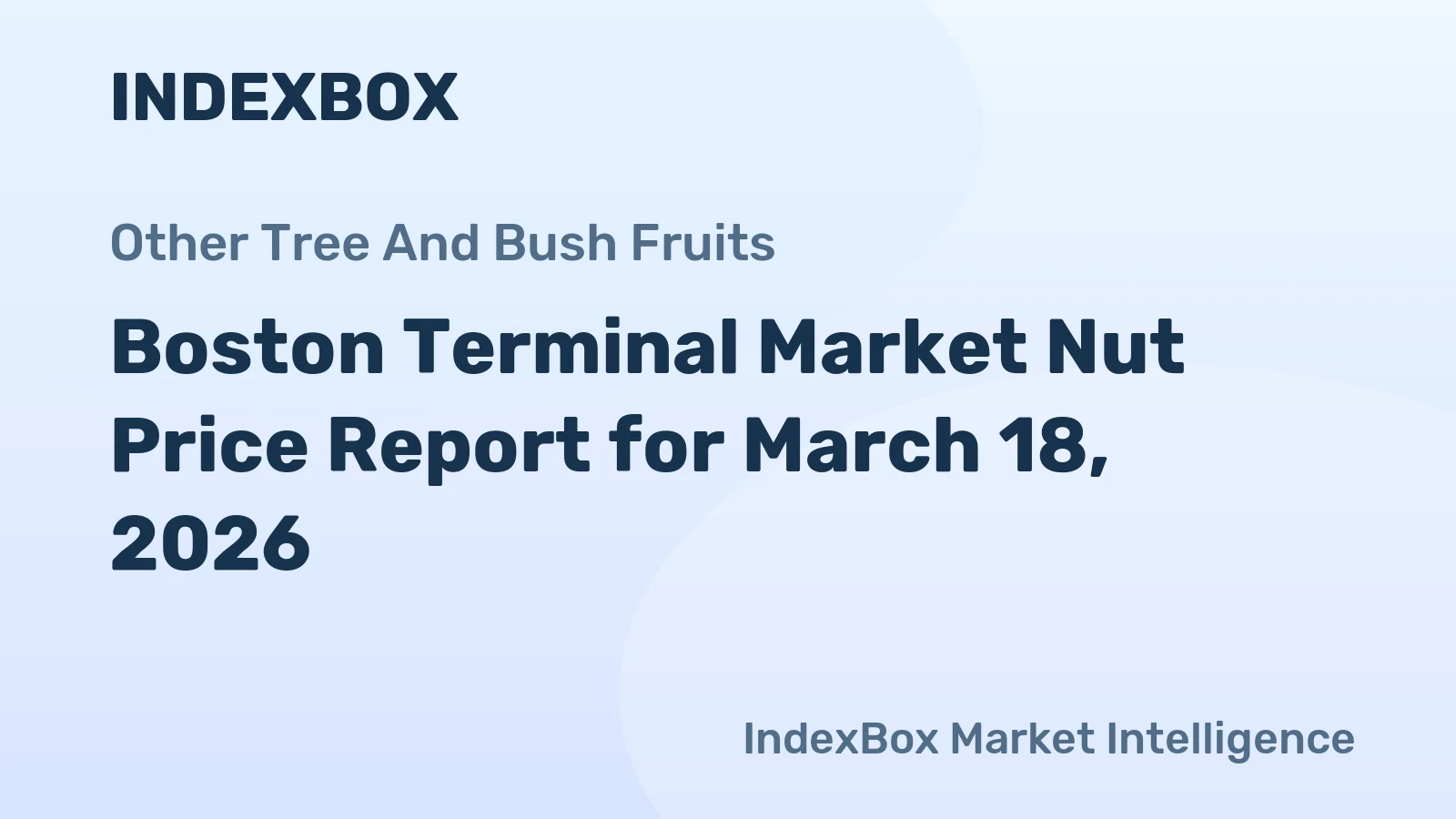 Boston Terminal Market Nut Price Report for March 18, 2026