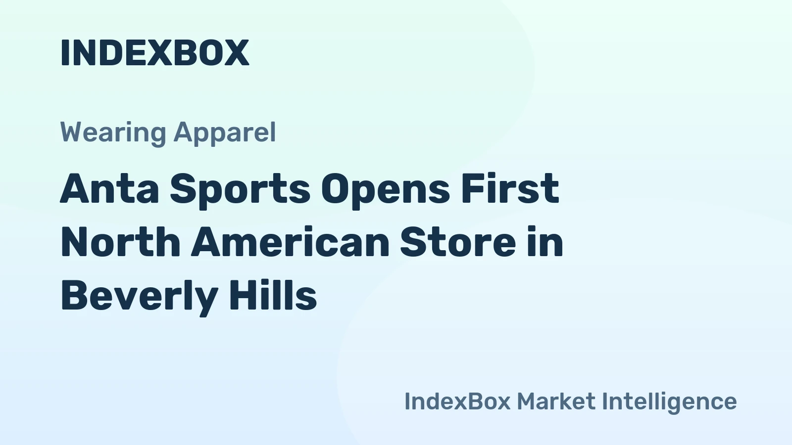 Anta Sports Opens First North American Store in Beverly Hills