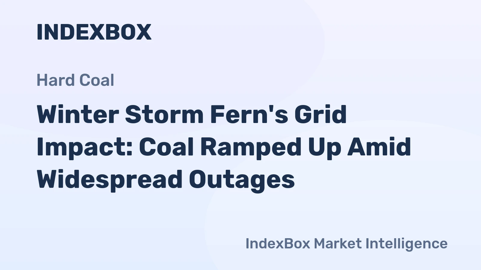 Winter Storm Fern's Grid Impact: Coal Ramped Up Amid Widespread Outages