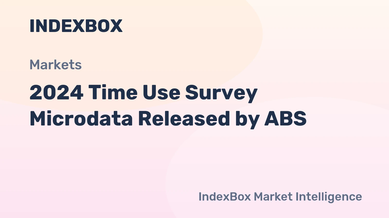 2024 Time Use Survey Microdata Released by ABS